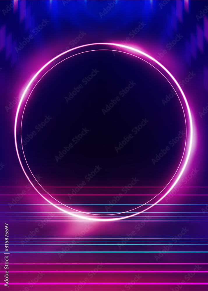 Empty dark abstract background. Background of empty show scene. Glow of ...