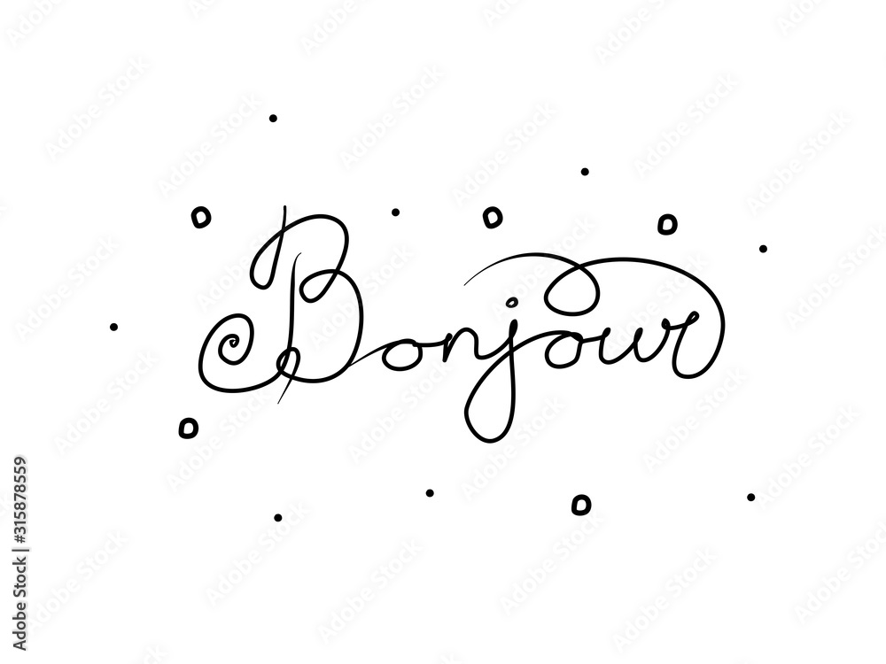 The Word French In Cursive