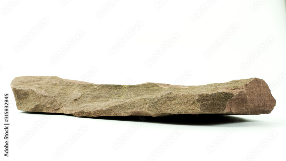Rock Sandstone isolated on White background, for product display, Blank ...