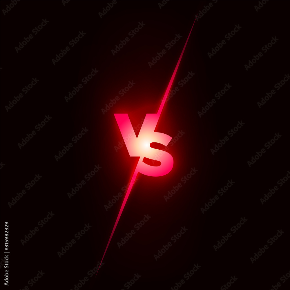 Vs great design for any purposes. Battle concept. Confrontation fight ...