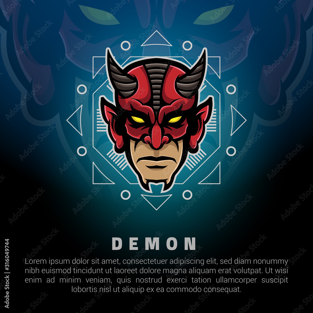 Demon Head Logo