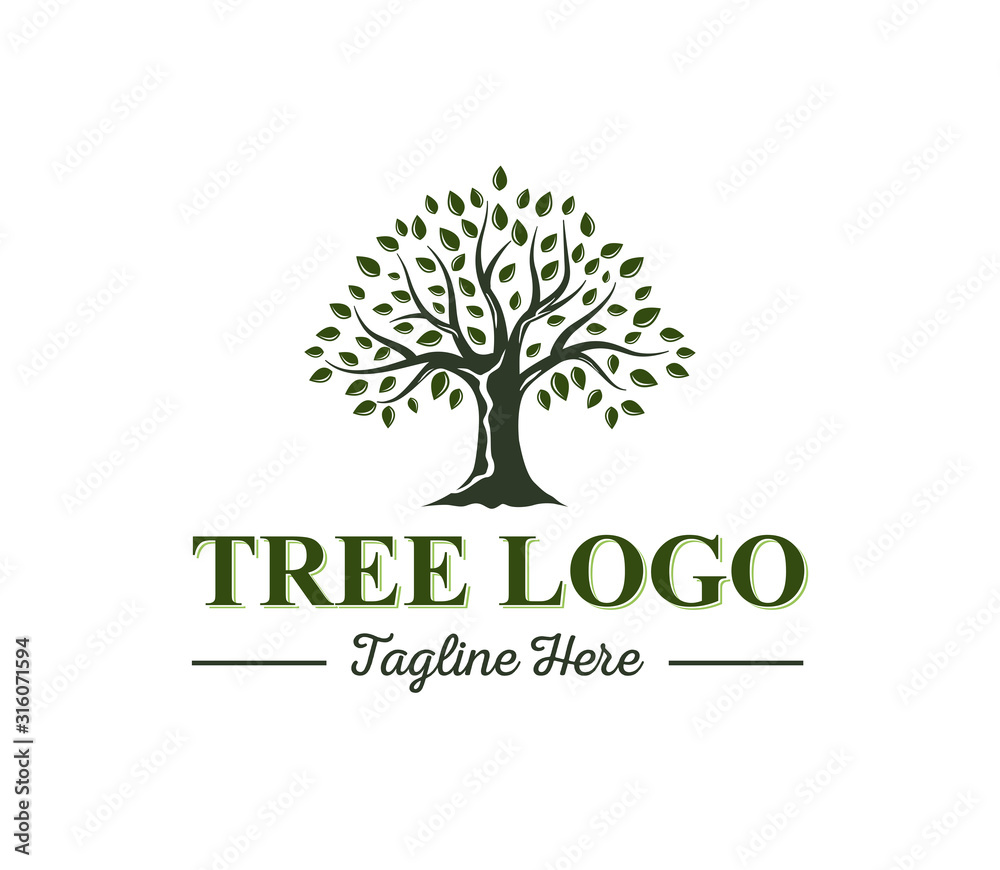 Tree of Life Logo Design Vector Inspiration Stock Vector | Adobe Stock