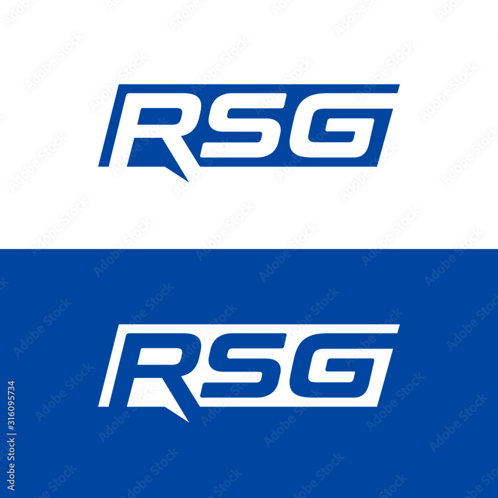 RSG letter logo design vector Stock Vector | Adobe Stock