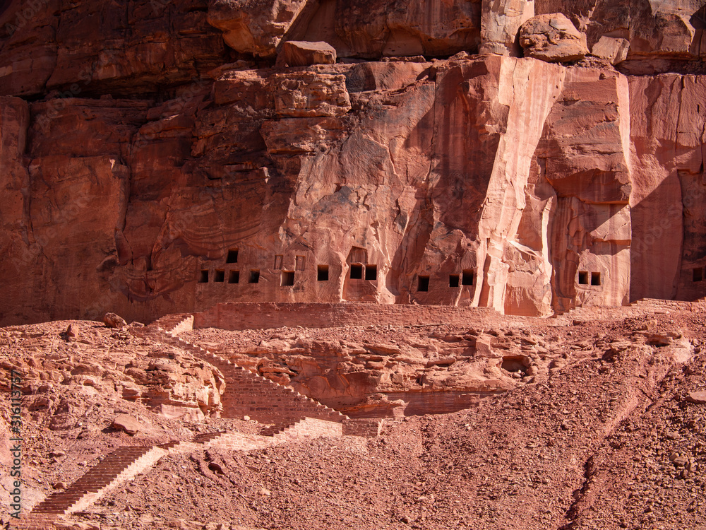The Lion Tombs of Dedan at ancient oasis ﻿﻿of Al Ula, Saudi Arabia ...