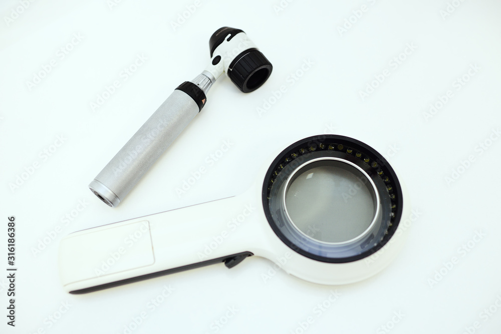 dermatological instruments for examination of moles, birthmarks ...