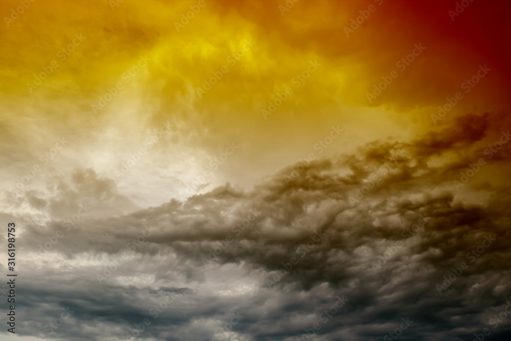 Foto de Soft Cloud sky subtle background pastel gradient color for sky ...