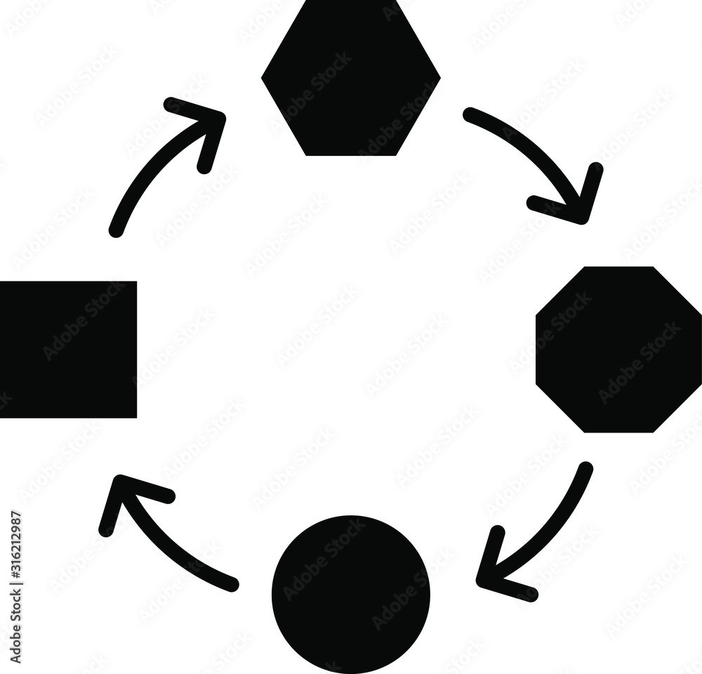 Adaptation icon, vector illustration Stock Vector | Adobe Stock