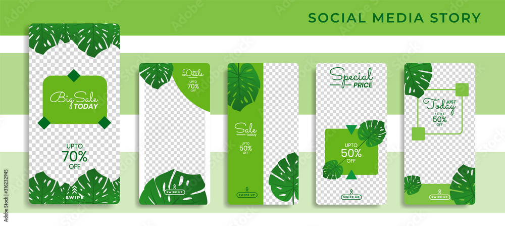 Banners Bundle Kit Set of Social Media Story Instagram, Facebook ...