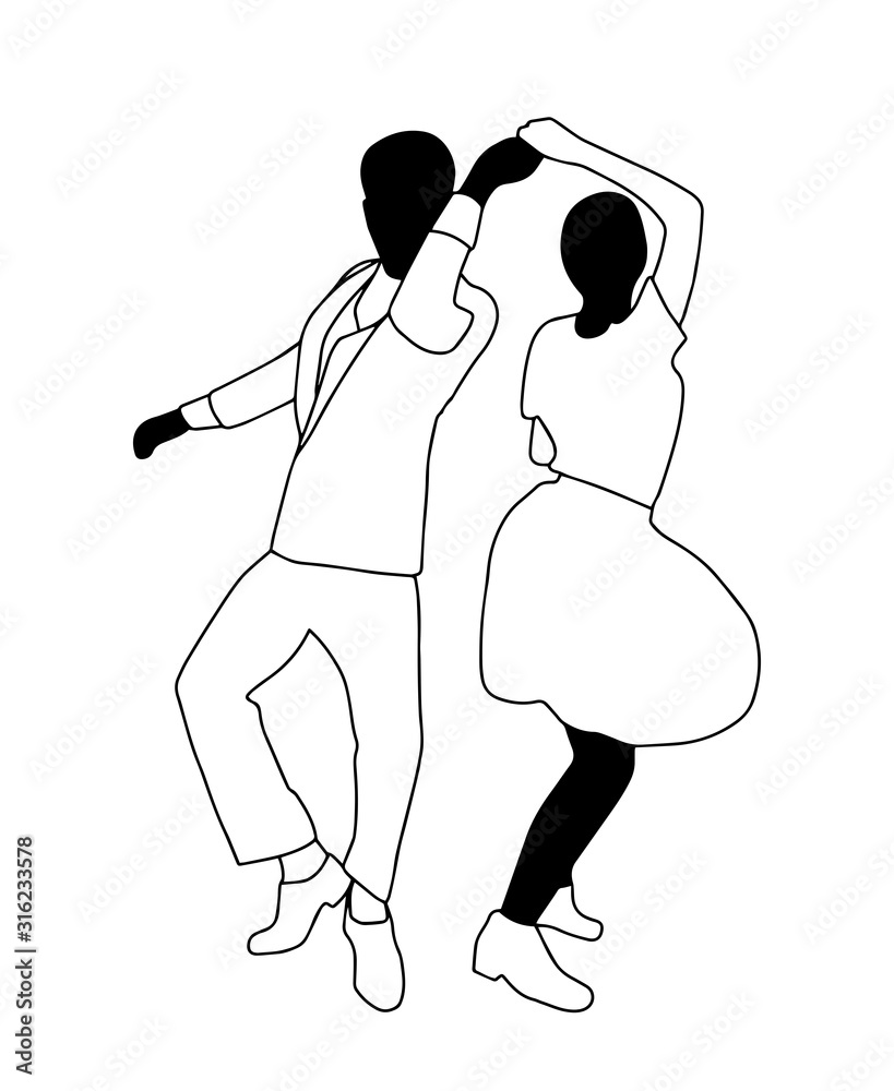 Vintage Dance Illustration