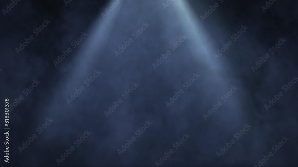 Atmospheric cloud fog effect with light. Blue abstract thin smoke ...