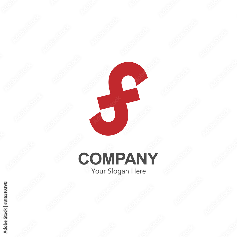 logo latter SF. design a combination of 2 letters into one logo that is ...