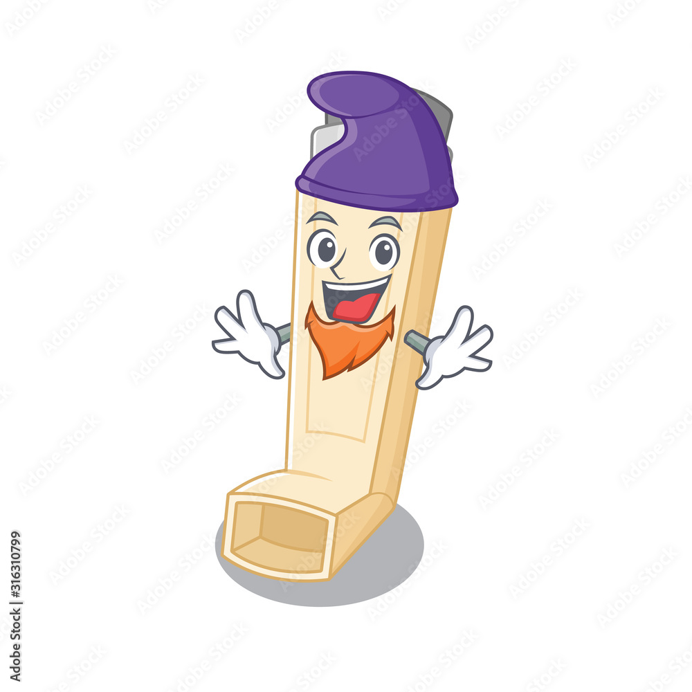 Funny asthma inhaler cartoon mascot performed as an Elf Stock Vector ...