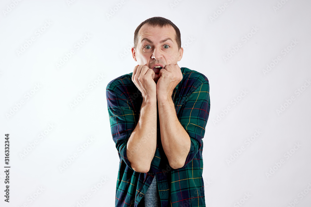 Man Scared Face