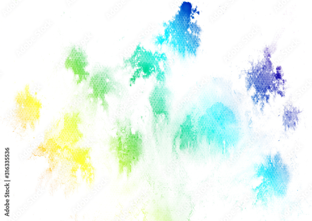 Watercolor illustration for background and cover. Colors spot ...