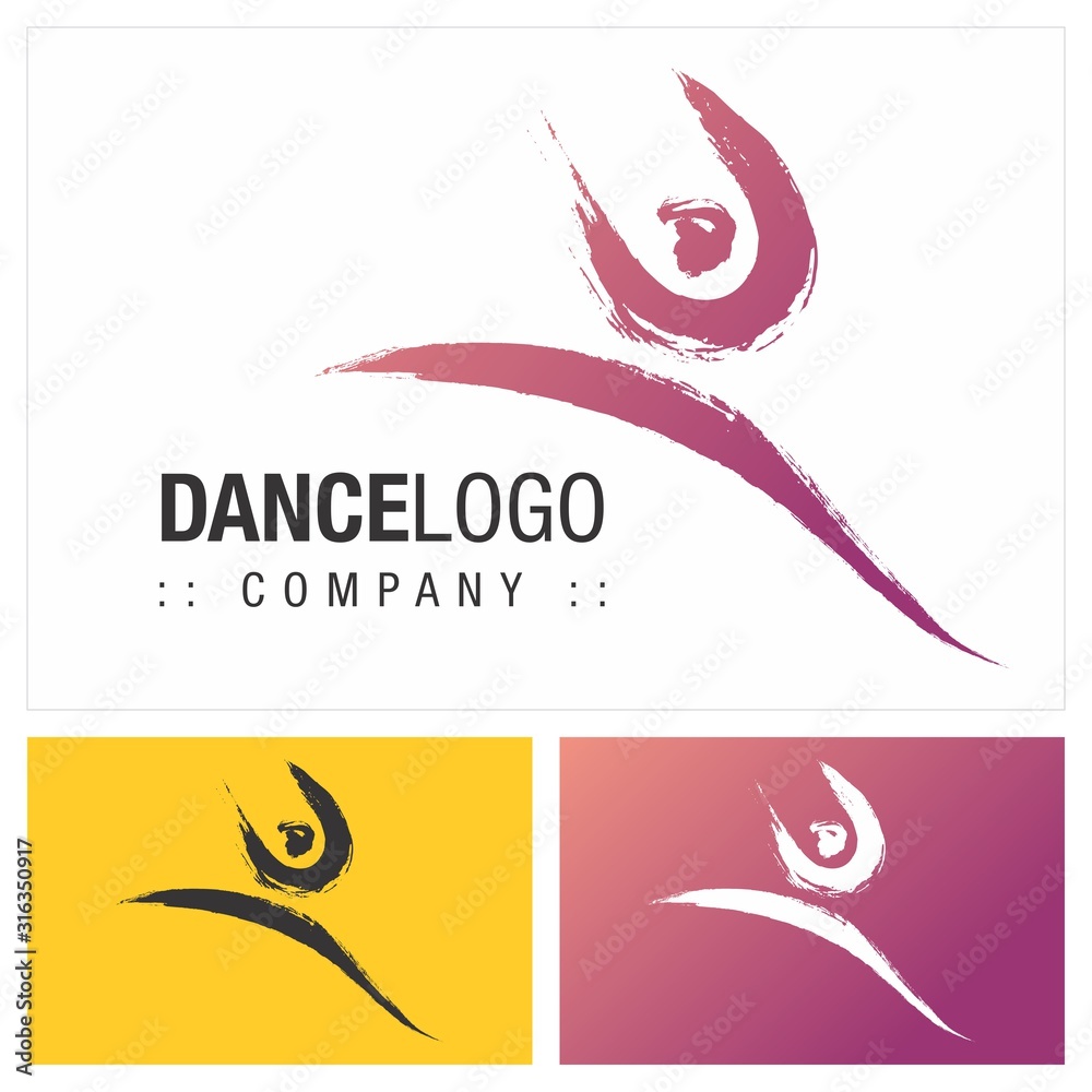 Dance (Music, Ballet, Sport, Fitness) Vector Symbol Company Logo ...