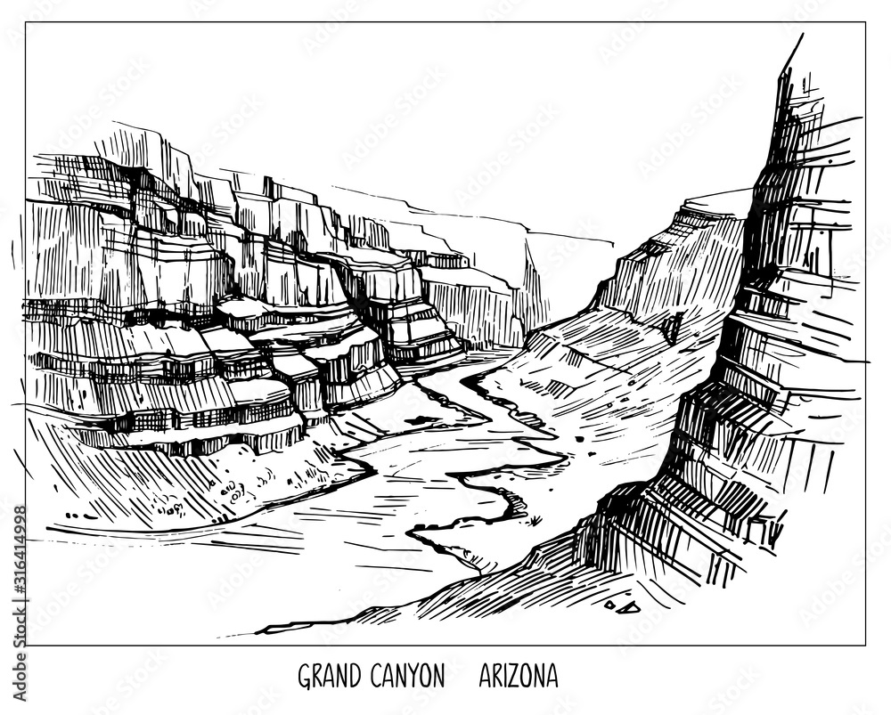 Canyon Drawing
