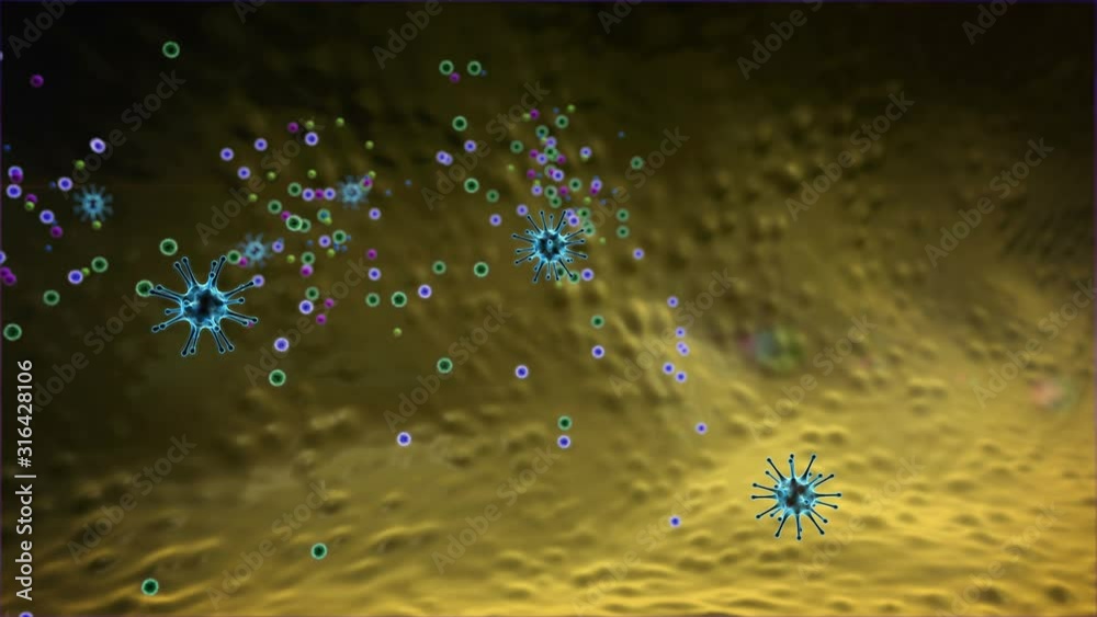 Macrophage attack the viruses, T-lymphocytes attack a migrating cancer ... Macrophage attack the viruses, T-lymphocytes attack a migrating cancer ...