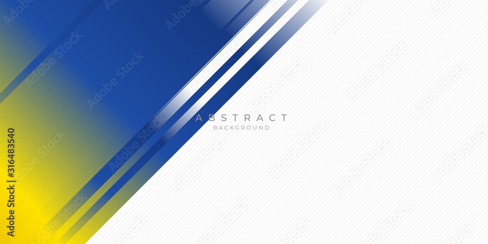 Blue yellow white abstract background suit for presentation design ...