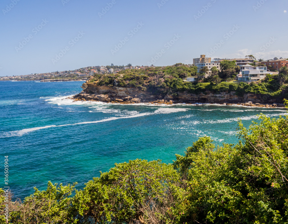Poster Beautiful sands at Coogee Beach, Sydney, South Australia – Wall ...