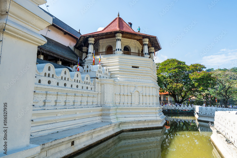 Buildings inside of the complex of Sri Dalada Maligawa or the Temple of ...