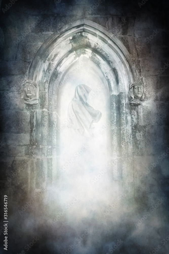 Medieval Ghost Stock Illustration | Adobe Stock