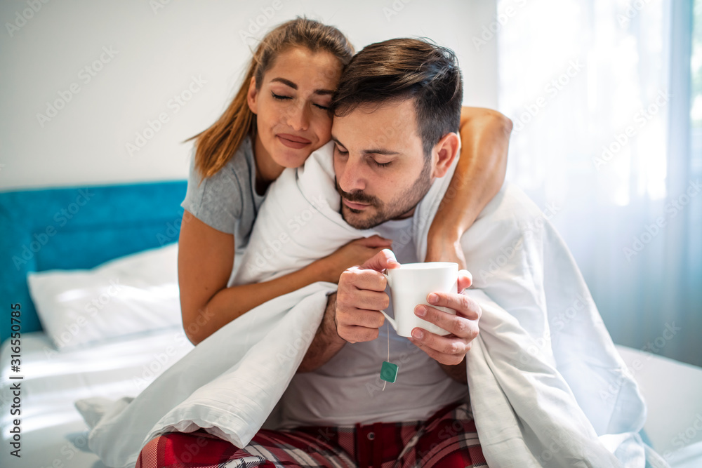 Woman Sick Man Sick