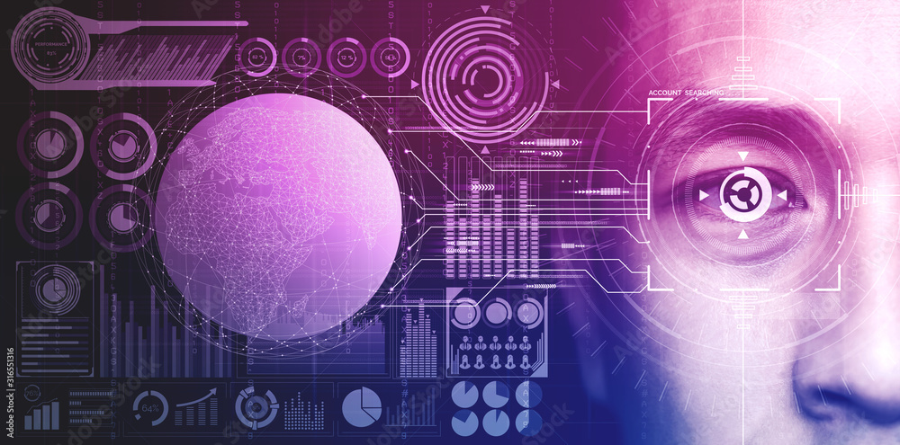 Future cyber security data protection by biometrics scanning with human ...