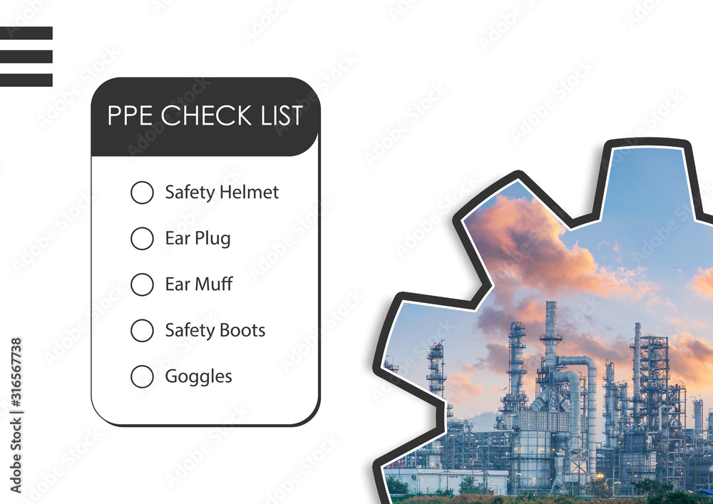 PPE Check List Template Stock Photo | Adobe Stock