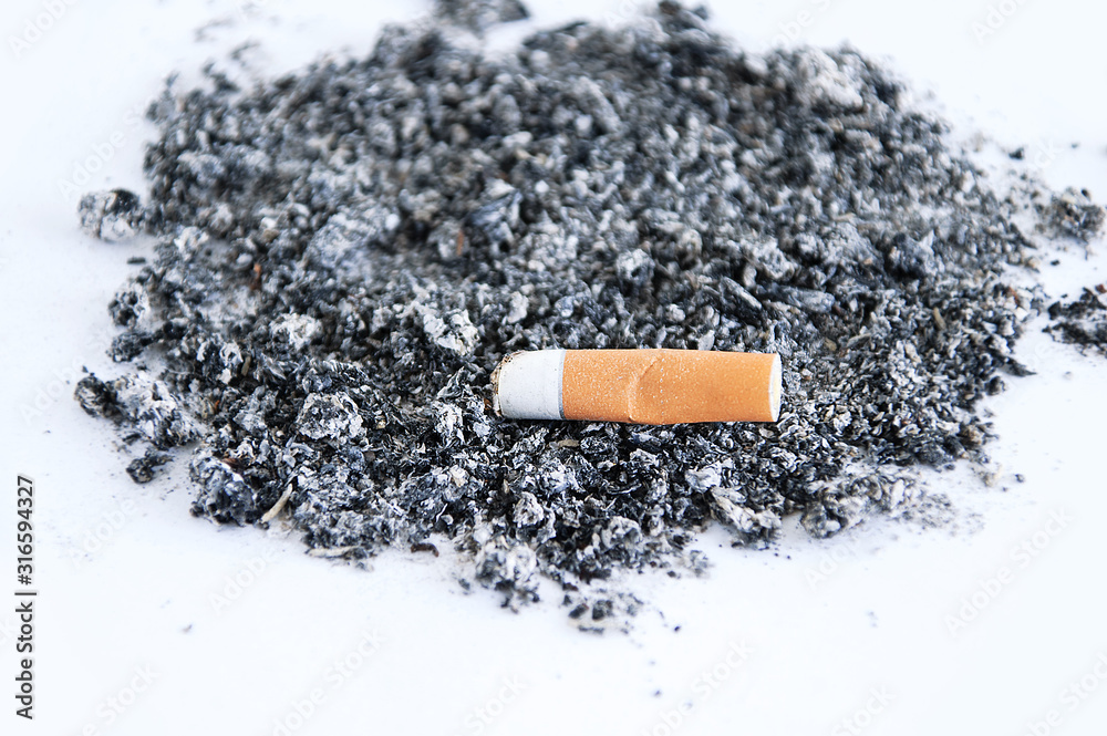 Cigarette Ash Pile