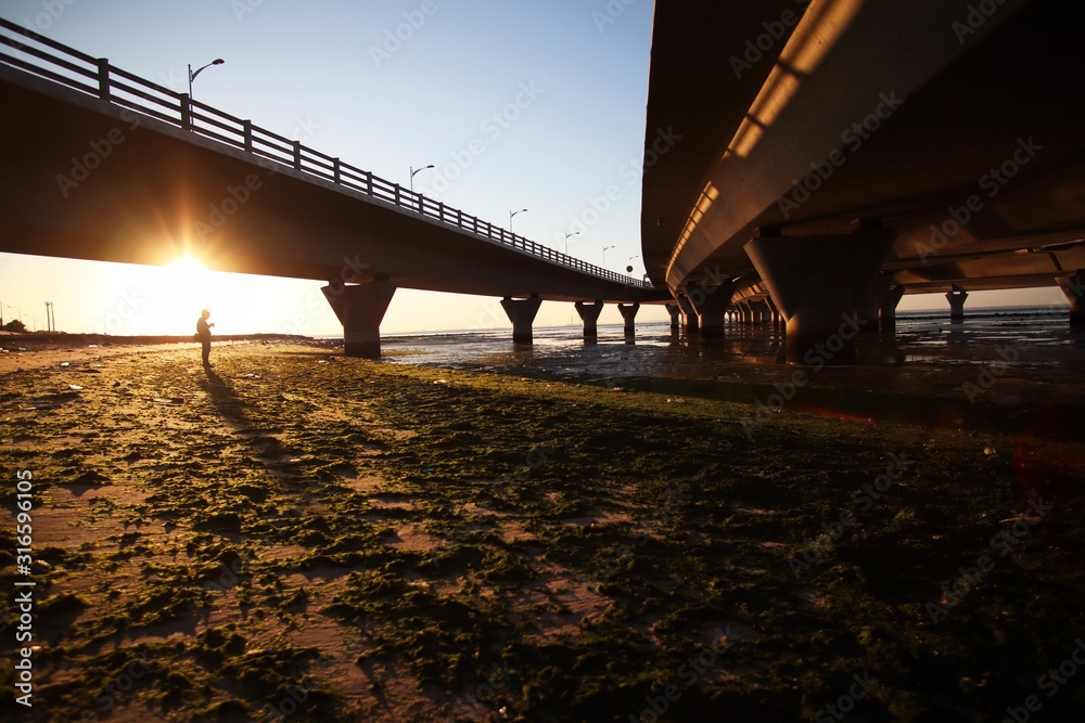 Sheikh Jaber Al-Ahmad Al-Sabah Causeway in Kuwait Stock Photo | Adobe Stock