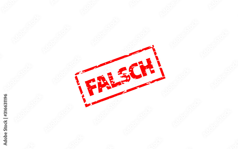 Stempel Falsch Stock Illustration | Adobe Stock