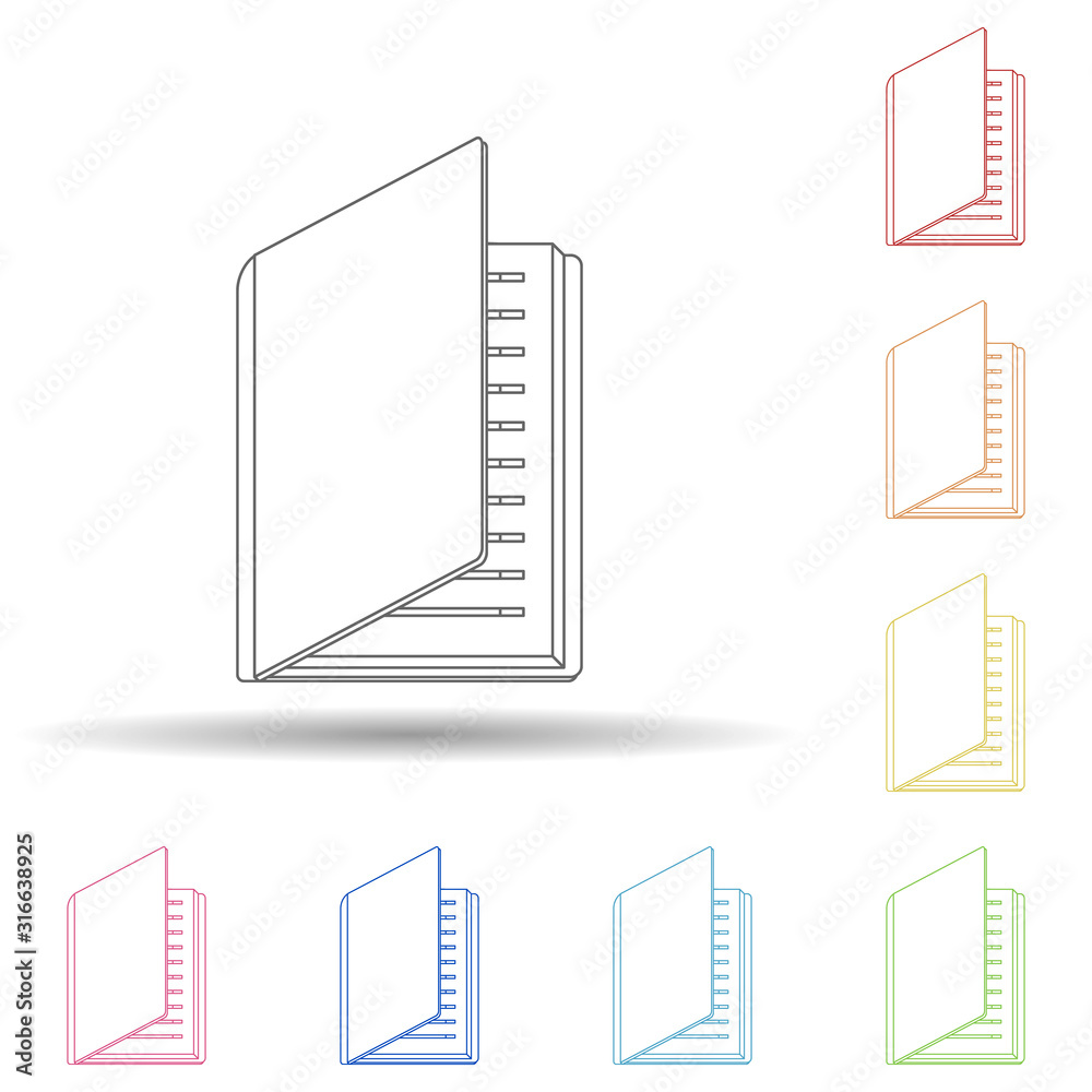 Flat Open Book Outline