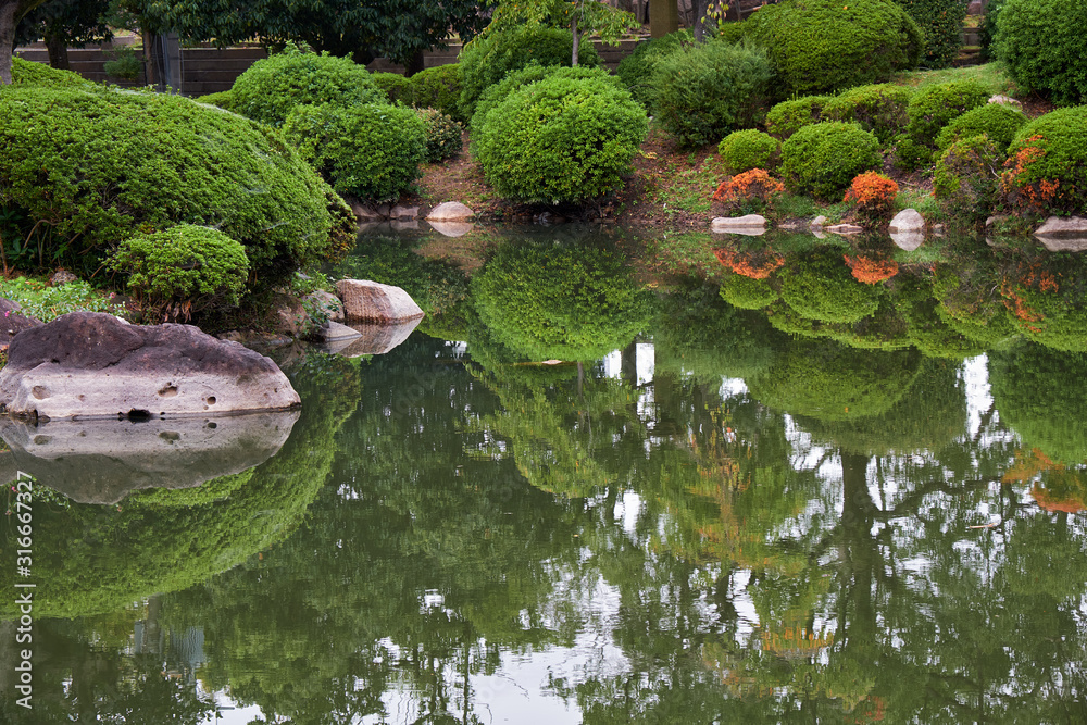 Photo & Art Print The traditional Japanese garden in the inner bailey ...