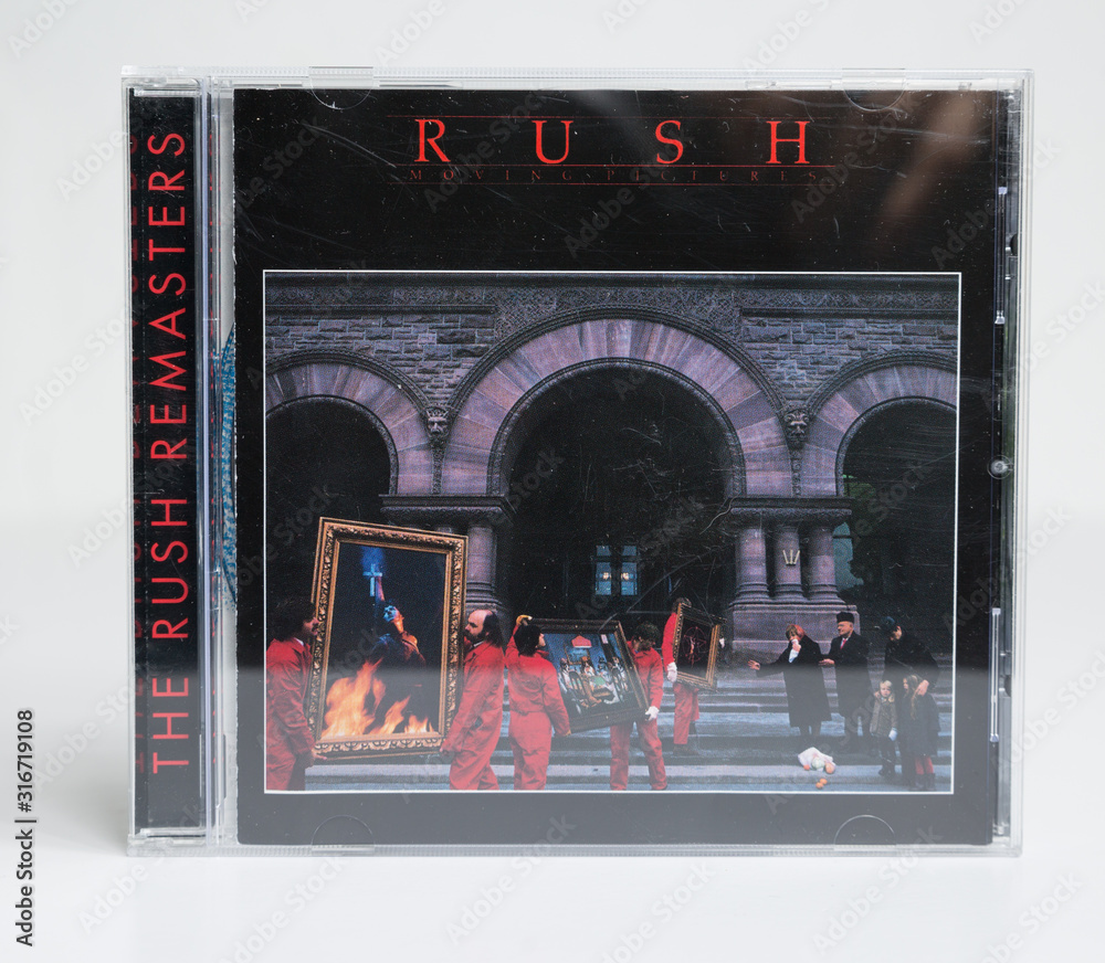 london, england, 05/05/2019 Rush Cds moving pictures Rush was a ...