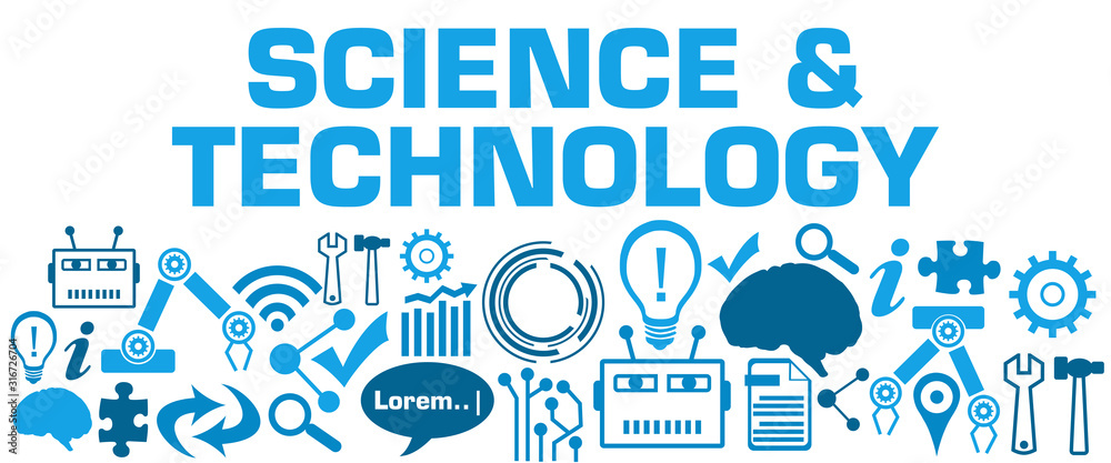 Science And Technology AI Technology Texture Bottom Blue Stock ...