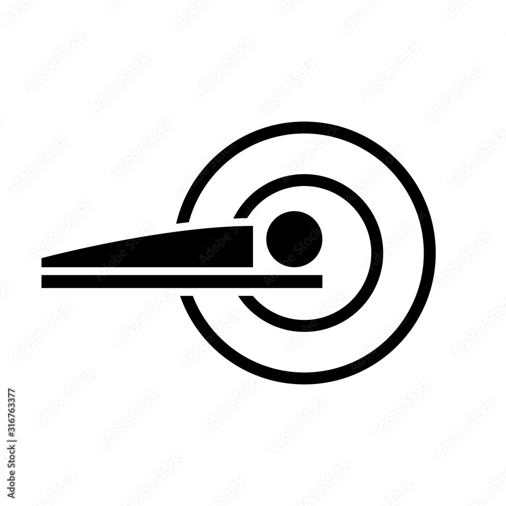 Pet ct scan icon. Clipart image isolated on white background Stock ...