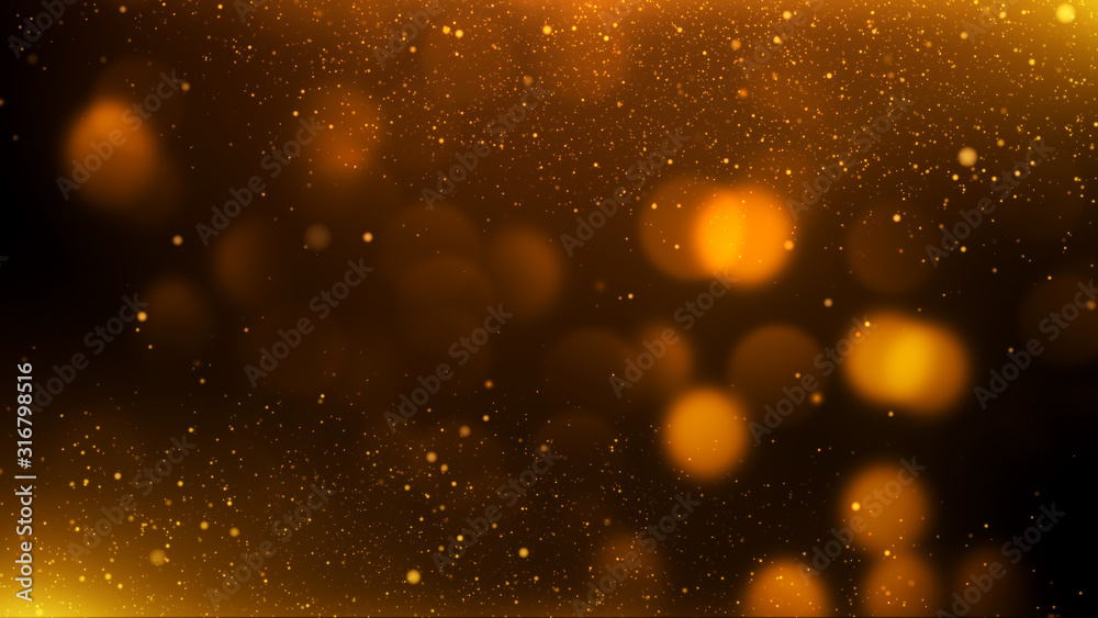 gold particles abstract background with shining golden Floating Dust ... gold particles abstract background with shining golden Floating Dust ...