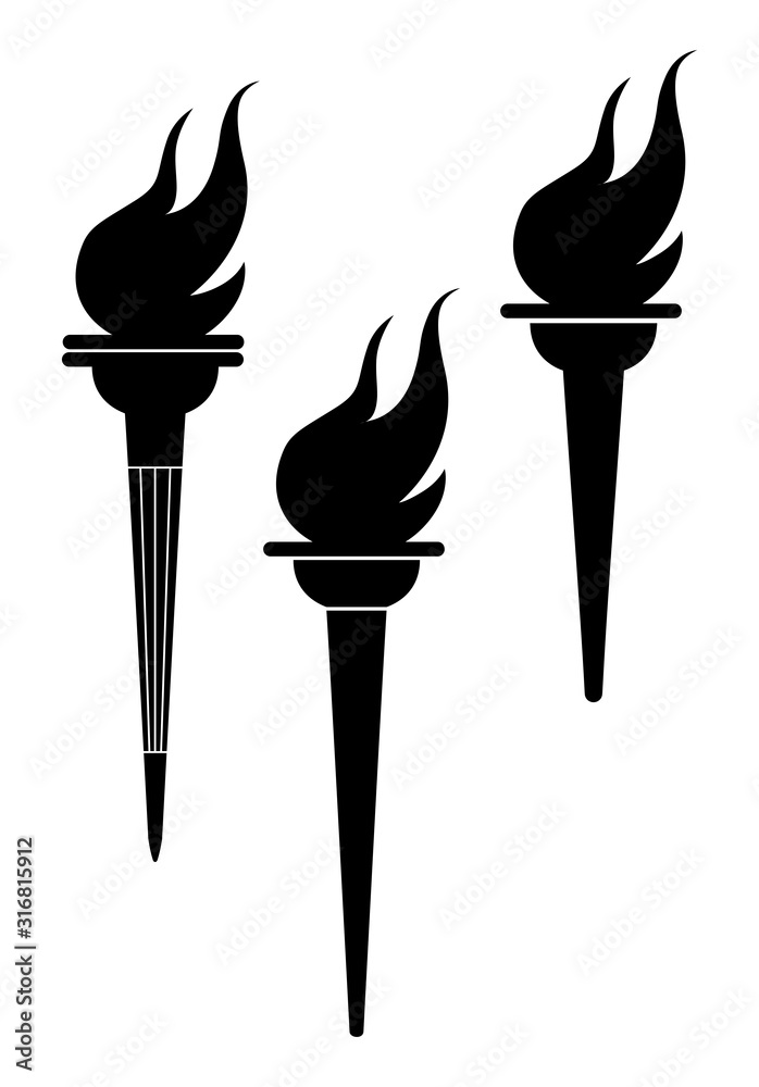 Olympic Torch Vector