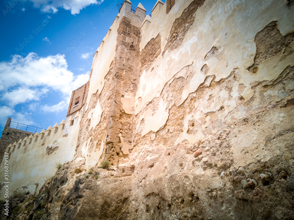 The medieval castle of the town of Buñol, also known as Bunyol or Bunol ...