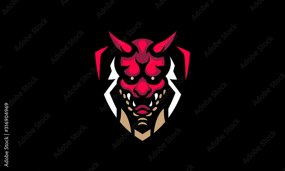 Fiend Esport Logo - Mascot Logo-19 Stock Vector | Adobe Stock