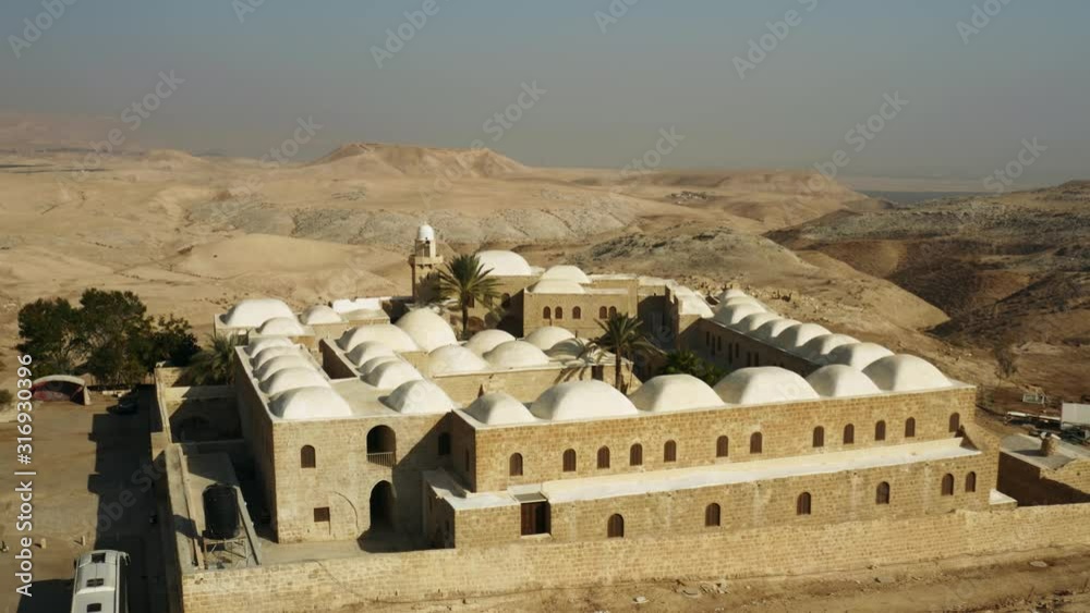 Nabi Musa (Prophet Moses) burial site in Judean desert, Israel, 4k ...