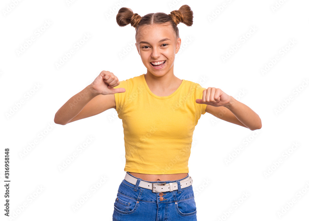 Child Pointing To Himself