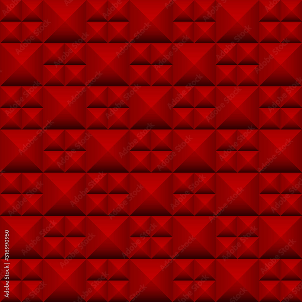 Abstract red pyramid vector background Stock Vector | Adobe Stock