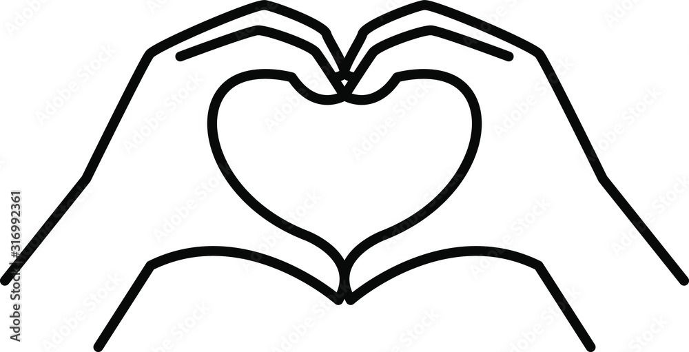 Pencil Drawings Of Hands Making A Heart