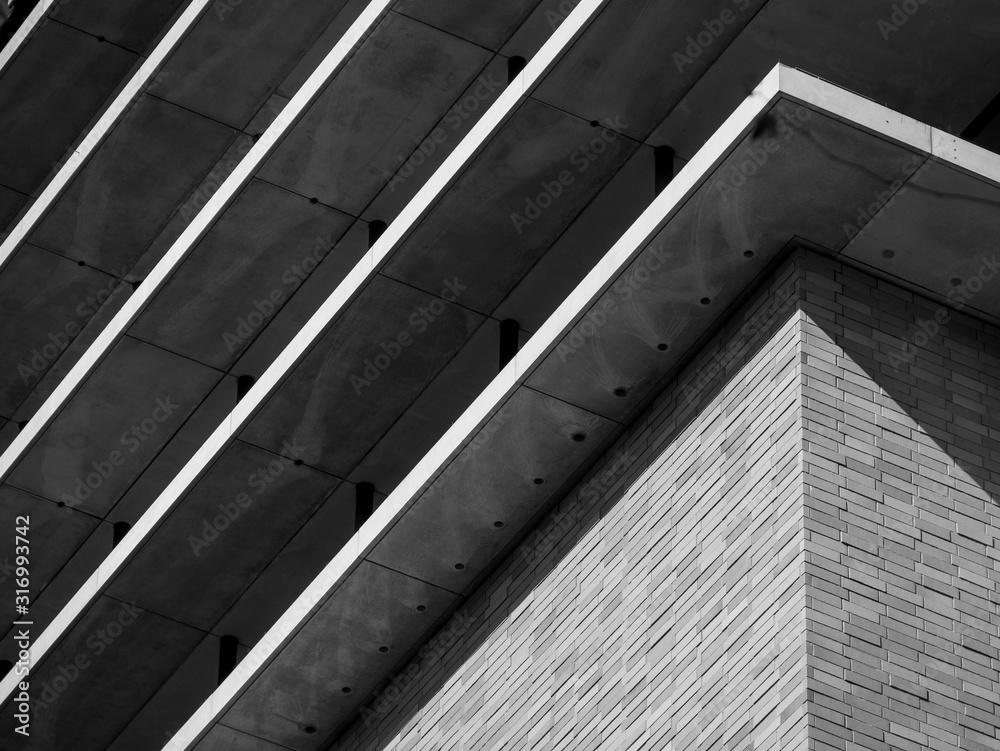 Abstract background architecture lines. modern architecture detail ...
