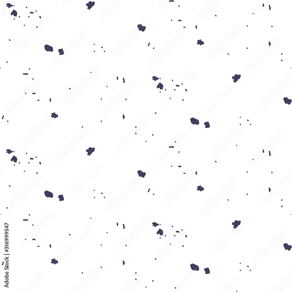Textured abstract shapes seamless pattern. Dust particles vector repeat ...
