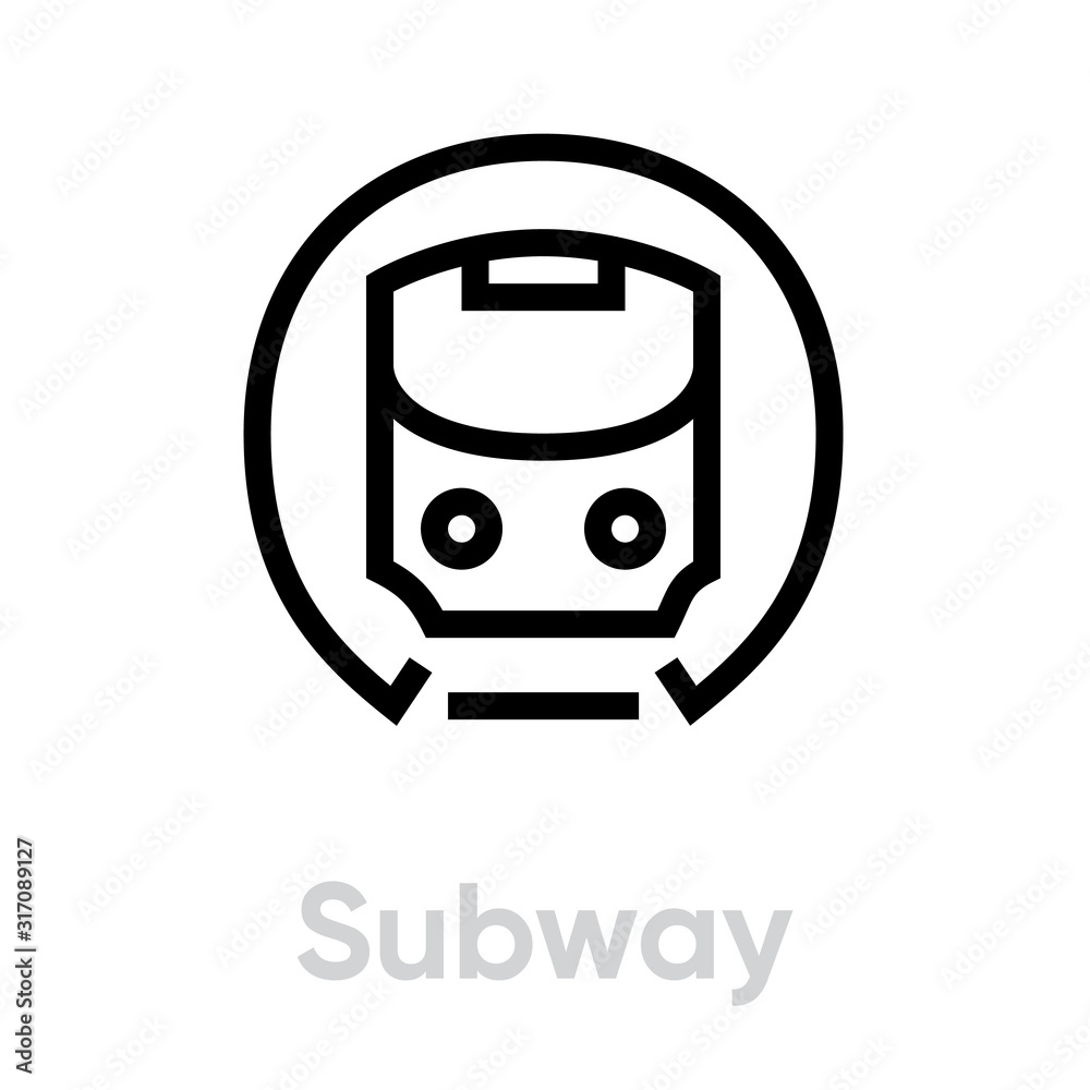 Subway icon. Metro, Mass Rapid Transit, Public Transport vector ...