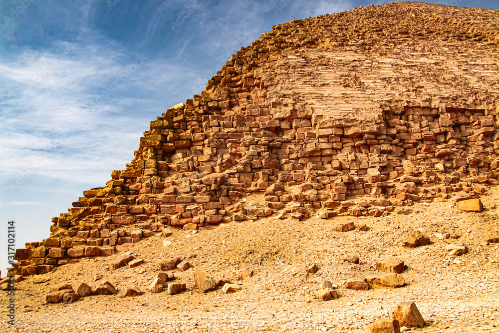 broken pyramid is an Egyptian pyramid in Dakhshur, erected during the ...