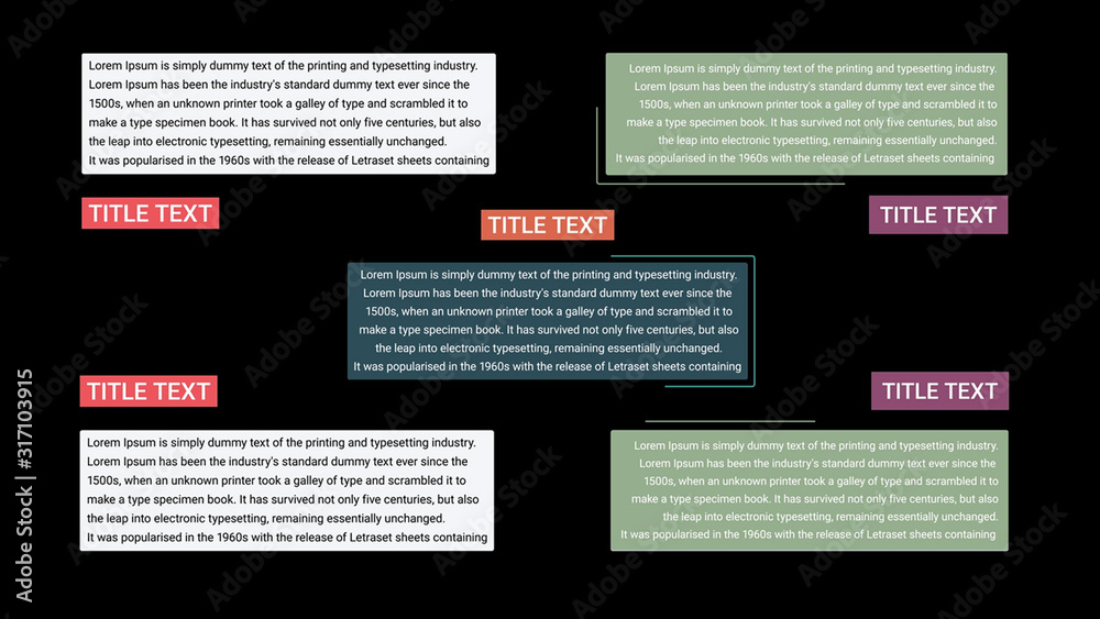 Simple Text Box with Title Stock Template | Adobe Stock