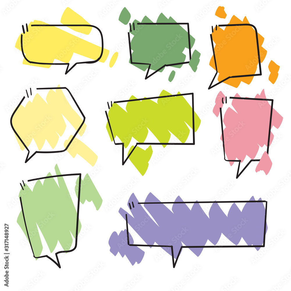 Quote box frame. Quote box icon. Texting quote boxes. Blank template ...